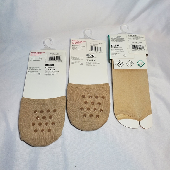 Peds | Accessories | 3 Pks 9 Pairs Peds Toe Cappers Hidden Half Sock ...